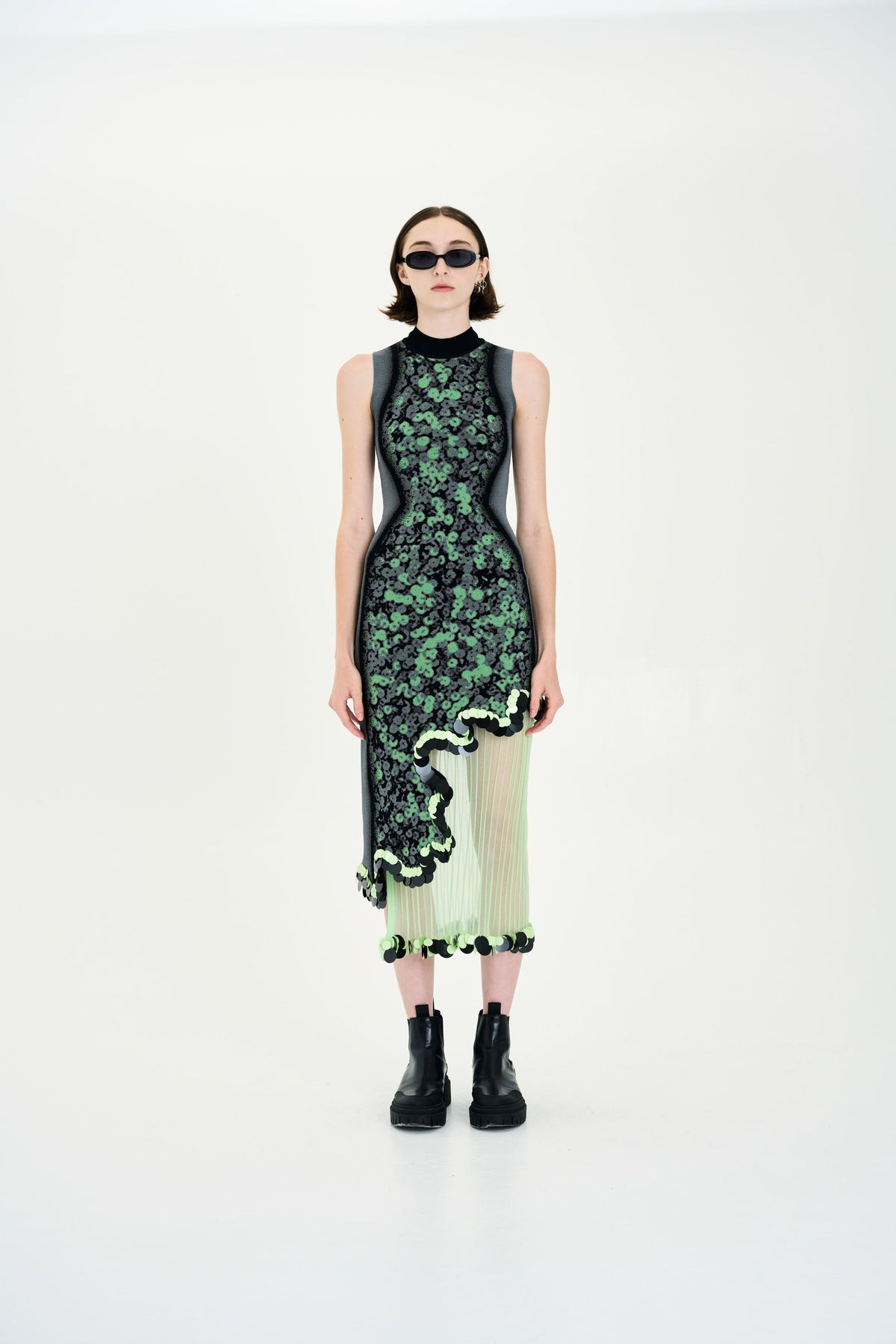 IRIS SIGNATURE WAVY DRESS WITH SEQUINS– PH5