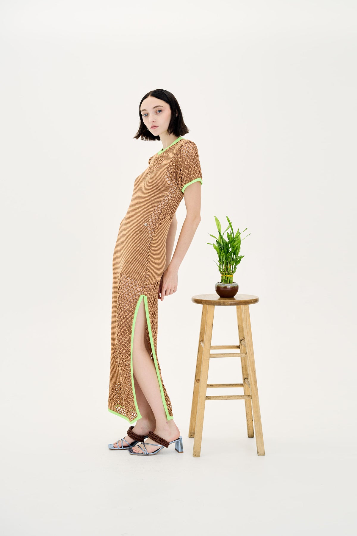 PERRY CROCHET SHORT SLEEVE DRESS– PH5