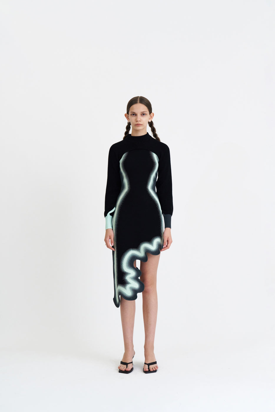 BROOKLYN WAVY ASYMMETRIC DRESS– PH5